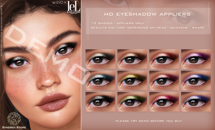 Second Life Marketplace - DEMO [SYN] - HD Eyeshadow Las Vegas LELUTKA ...
